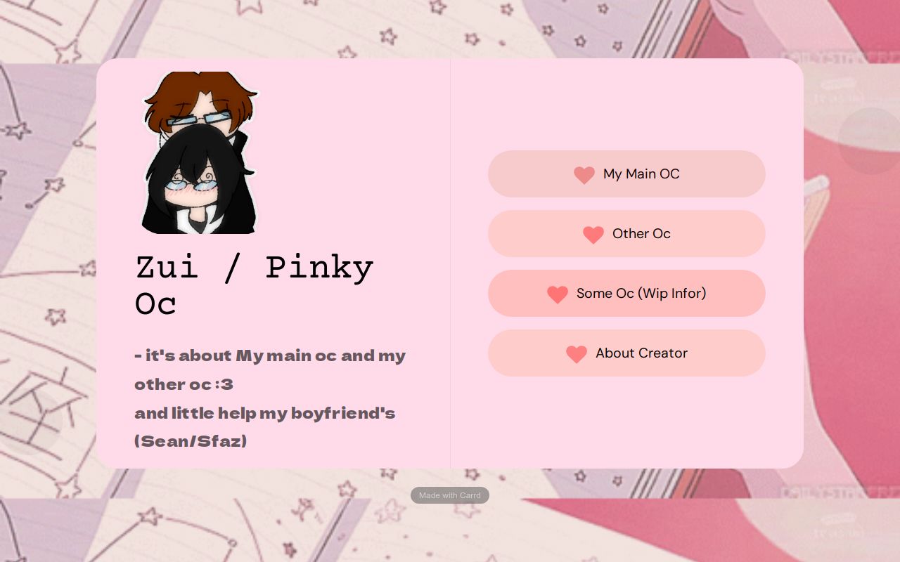 My Oc Story and info